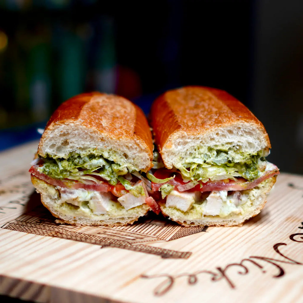 Chicken Pesto Sandwich – Pink Dot