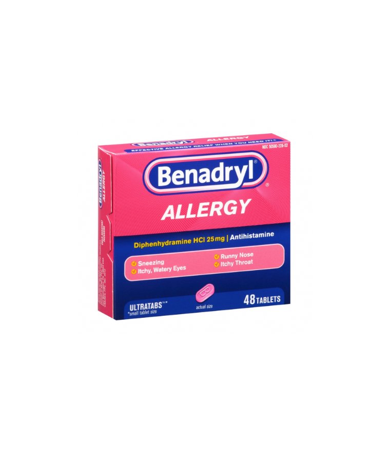 Benadryl Allergy Tablet – Pink Dot