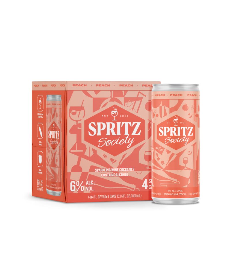 Spritz Society Peach 4-Pack – Pink Dot